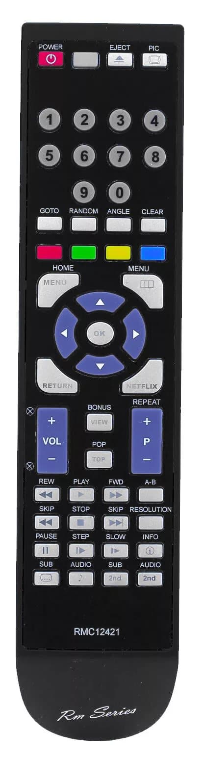 RM Series Remote Control fits TOSHIBA BDX2200 BDX2200KC BDX2200KU ...