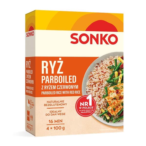 Sonko esikäsitelty riisi punaisella riisillä 400 g | CDON