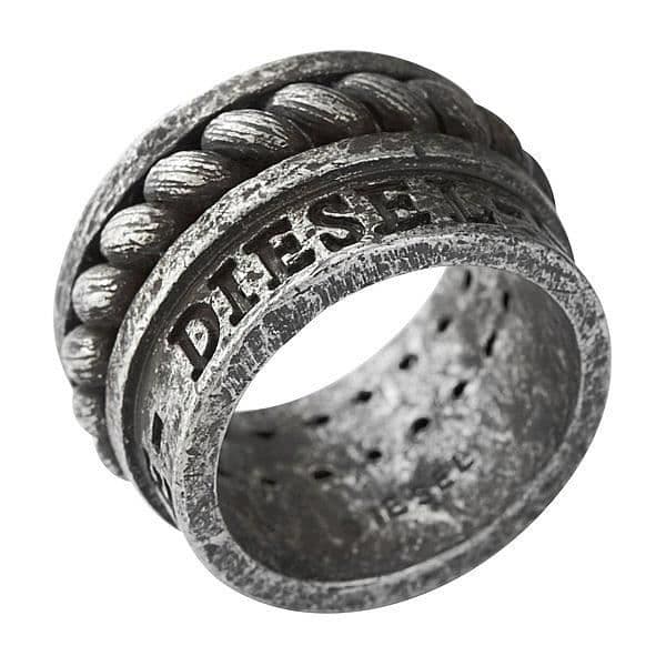 Ring - DIESEL - STEEL HERR DXM0637040512 - Rostfritt stål - Silver ...