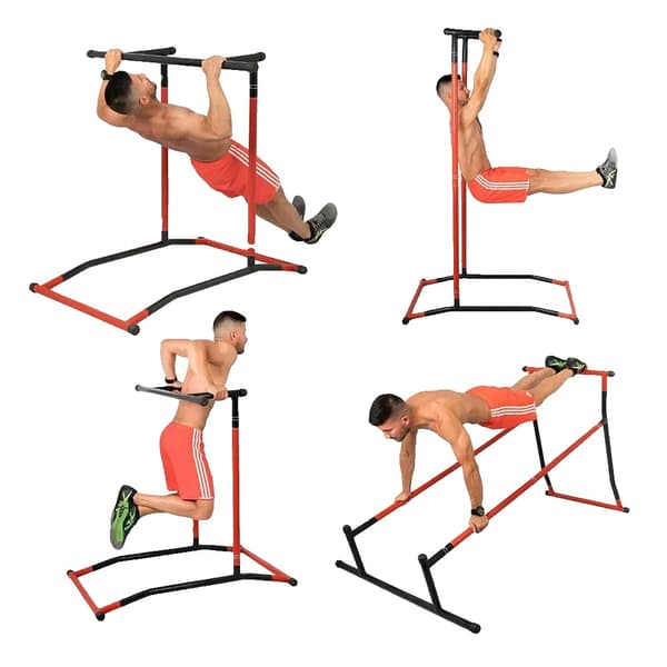 Pull Up Dip Station, Stål Konstruktion, 100 kg Kapacitet, Horisontell ...