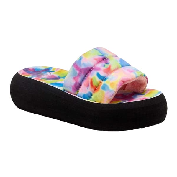 Rocket Dog Dam/Ladies Splash Rainbow Tie Dye Flatform Sliders | CDON
