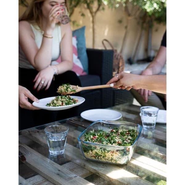 Set med 3 fat med lock - PYREX - Cook & Store - Glas - Rektangulärt - 0 ...