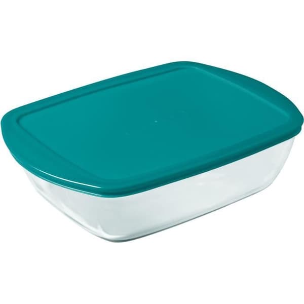 Set med 3 fat med lock - PYREX - Cook & Store - Glas - Rektangulärt - 0 ...