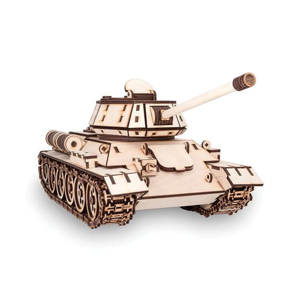 Eco-Wood-Art Model Kit 600 st T-34 Tank Wood | CDON