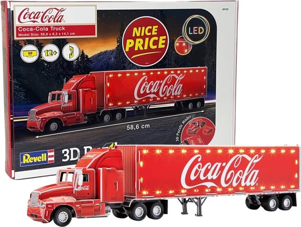 Revell 3D Puzzle - Coca Cola Truck LED Edition | CDON