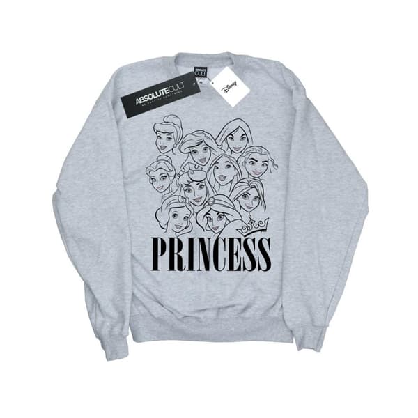 Disney Girls Princess Multi Faces Sweatshirt | CDON