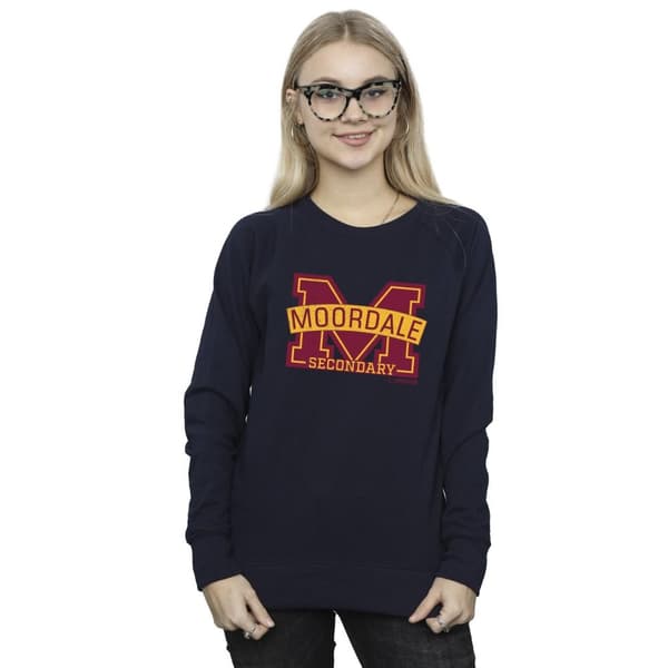 Netflix Dam Tjej Sex Education Moordale Cracked M Logo 2 Sweatshirt Cdon