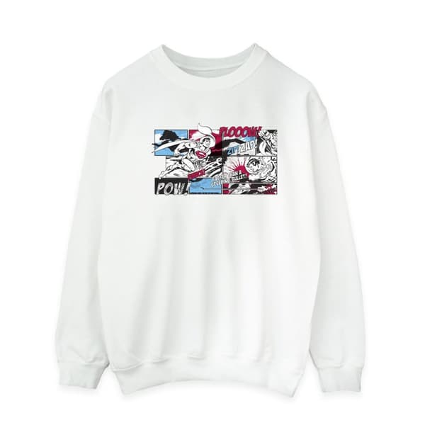 DC Comics Mens Superman Comic Strip Sweatshirt | White | M | CDON