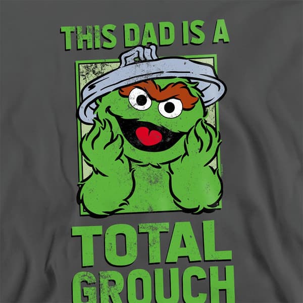 Sesame Street Unisex Adult This Dad Is A Total Oscar The Grouch ...