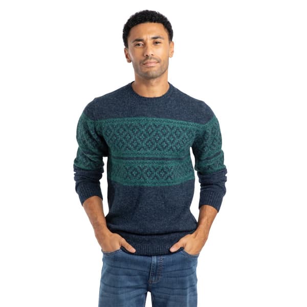 Weird Fish Mens Wicklow Fair Isle Crew Neck Sweatshirt | CDON