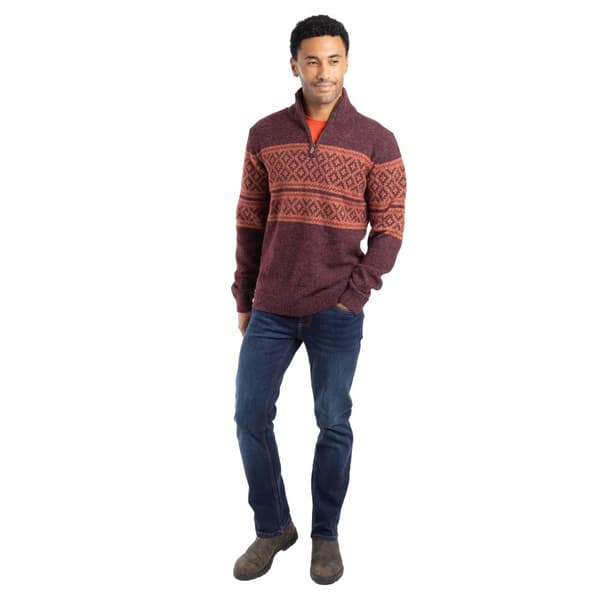 Weird Fish Mens Kilnworth Fair Isle Quarter Zip Sweatshirt | CDON