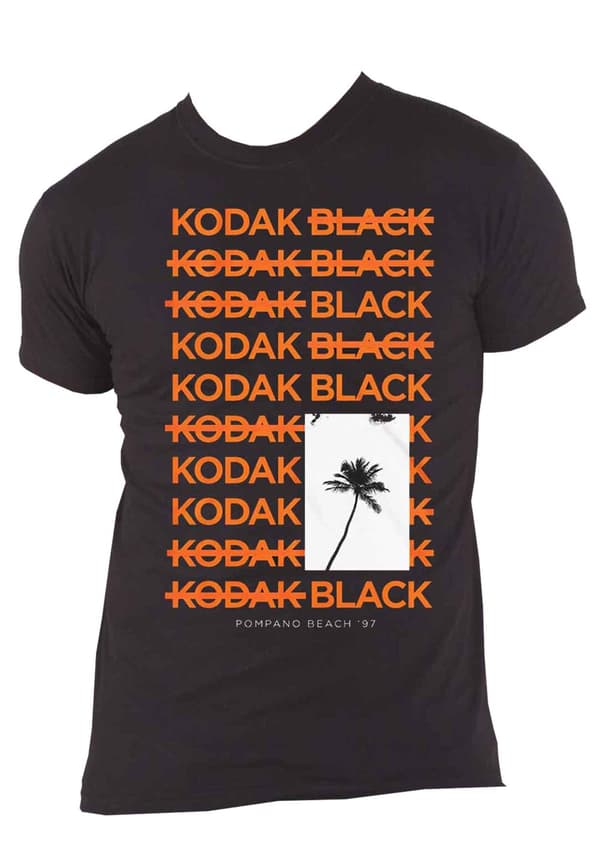 Kodak Black T Shirt Palm Logo Official Mens Black | CDON