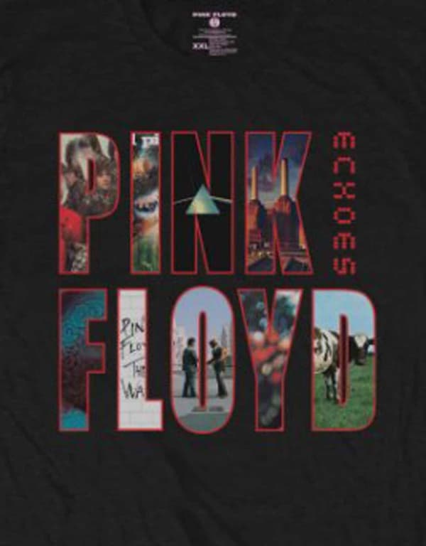 Pink Floyd T Shirt Echoes Album Montage Band Logo Official Mens Black ...