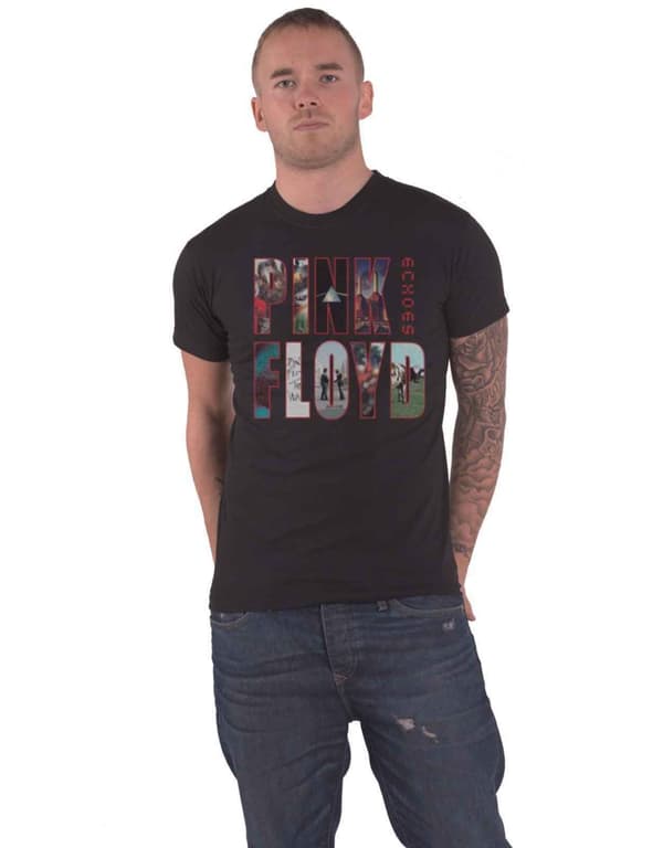 Pink Floyd T Shirt Echoes Album Montage Band Logo Official Mens Black ...