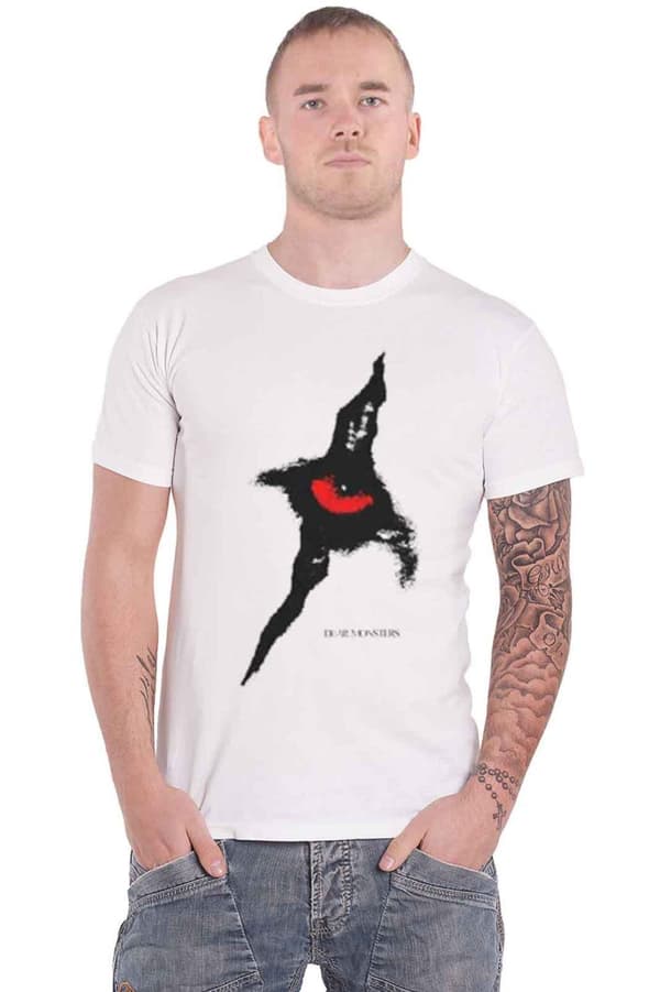 Bad Wolves T Shirt Dear Monsters Eye and Band Logo Official Mens White ...