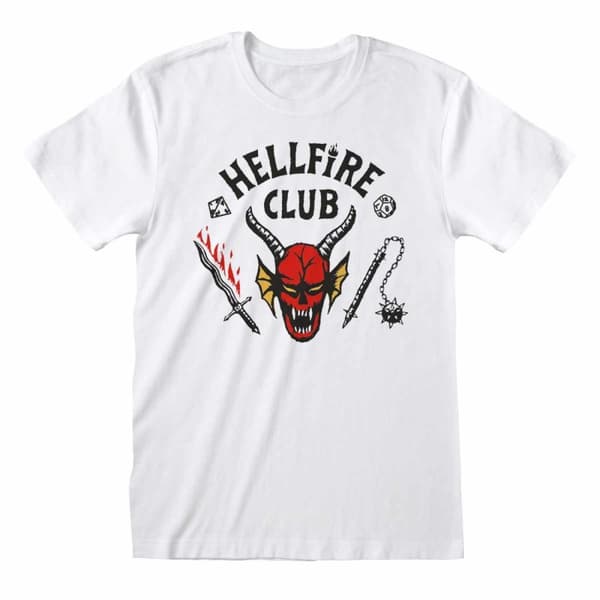 Stranger Things - Hellfire Club Logo White - Ex Ex Large | CDON