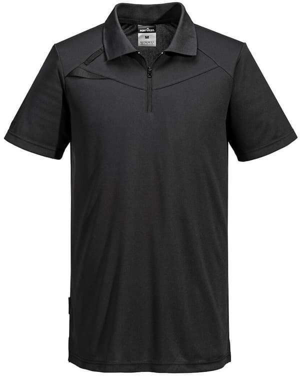 DX410 poloshirt med krave - sort M | CDON