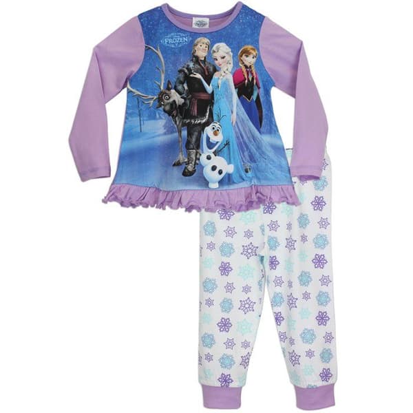 Disney Frozen Pyjamas Flicka | Anna Elsa Kristoff Olaf - Sven | Pyjamas ...