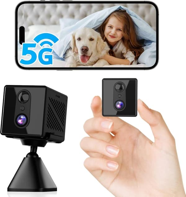 4K Security 5GHz WiFi Indoor Mini Camera with Night Vision, Motion ...