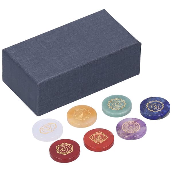 Värikäs 7 chakran monikivi jalokivipyramidikoristelu | CDON