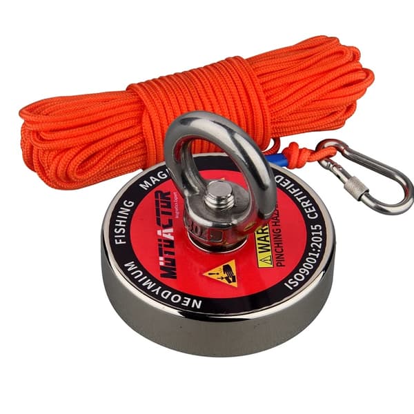 Magnetfiske, 150 kg dragkraft, Neodymium N52-styrka, Magnetiskt rep | CDON