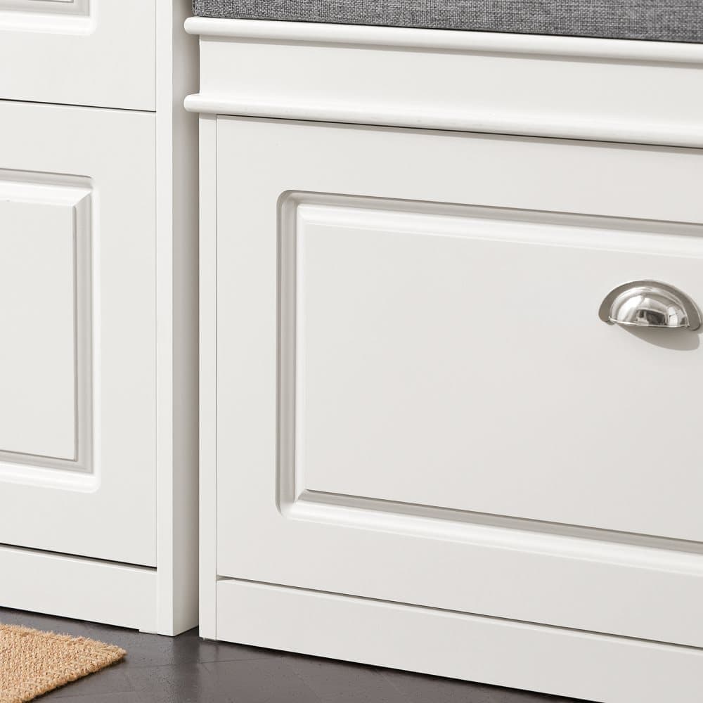 SoBuy Liten skohylla med förvaring sittplats Smalt skoskåp trä Skobänk ...