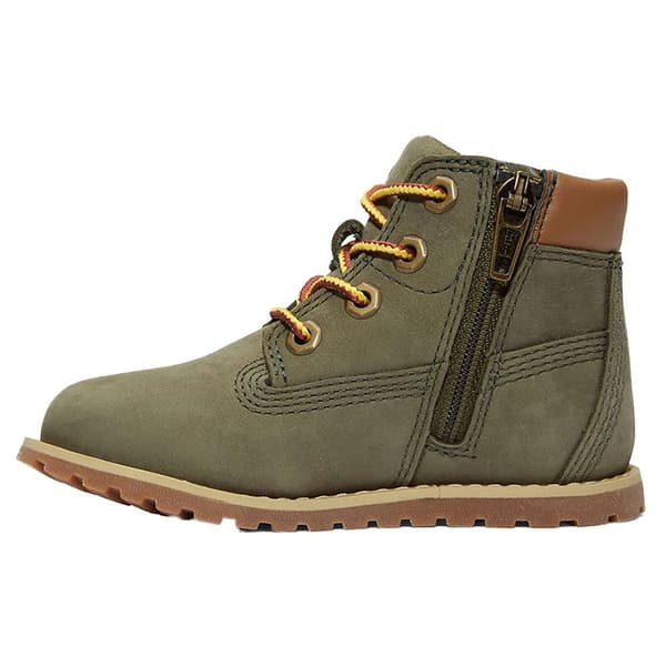 Timberland Pokey Pine Zip Barnstövlar Grönt EU 22 Pojke | CDON