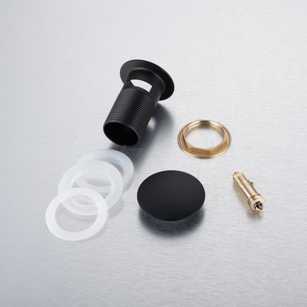 Messinki Klik Klak A -pesualtaan tulppa ylivuotoputkella, musta | CDON