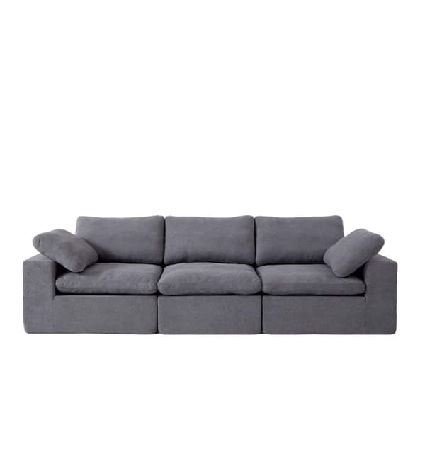 Cloud modulsofa med certificeret skum, polstret gulvsofa med dybt sæde ...