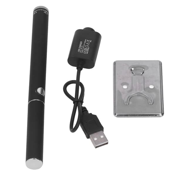 Bærbar batteridrevet trådløs opladnings-USB-loddekolbe - sort, til ...
