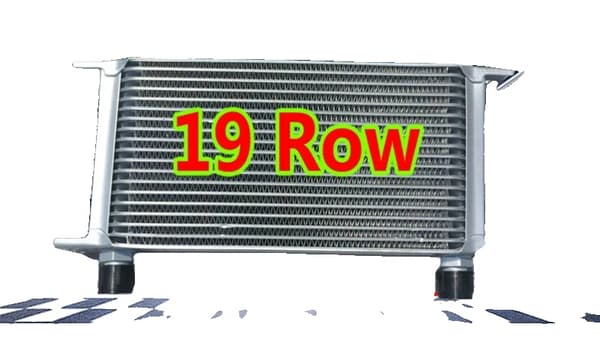 Aluminium AN10 Motorolie Køler, 19 Rækker, Kompakt Design, Effektiv ...