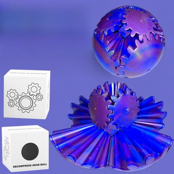 Fidget Toy Kugel 6,5 cm – Steampunk Stressboll & Sensorisk Leksak för ...