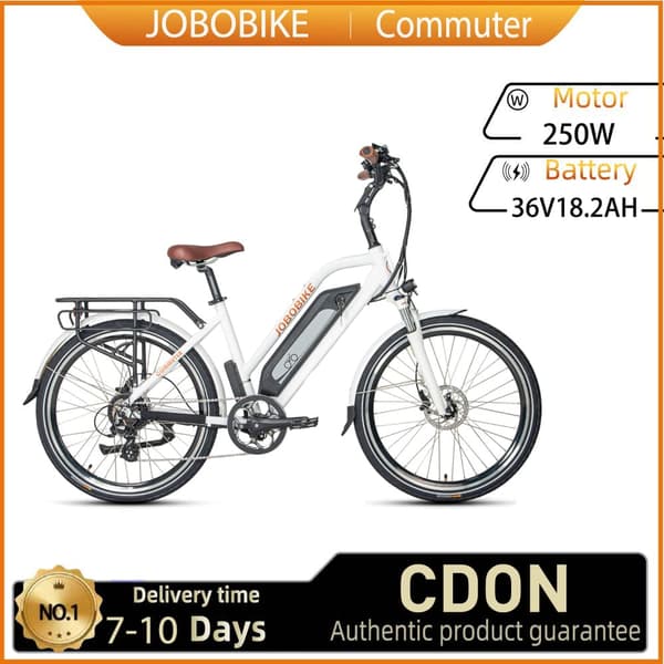 JOBOBIKE Commuter Elcykel 26"x1.95 Däck Elcykel för Vuxen 36V 18.2Ah ...