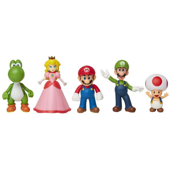 Super Mario Limited Articulation Figurer 5-Pack Mario med Vänner | CDON