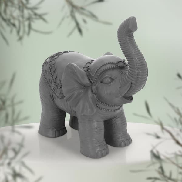 ML-Design Deko Figur Elefant Grå 36x19x39 cm; Orientalisk Finish ...