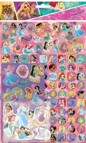 Disney Princess mega sticker 150 kpl tarra tarroja | CDON
