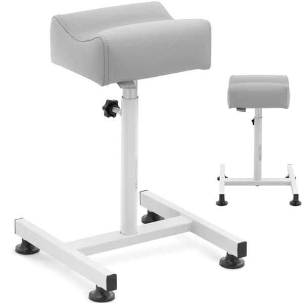 Kosmetisk pedikyr fotstöd 24x22cm, höjd 47-67cm - grå | CDON