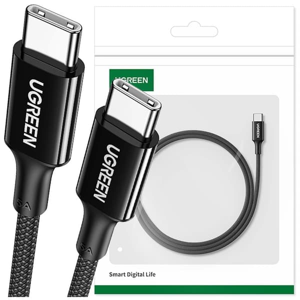 Ugreen US557 USB-C / USB-C PD 100W 2m kabel - svart | CDON