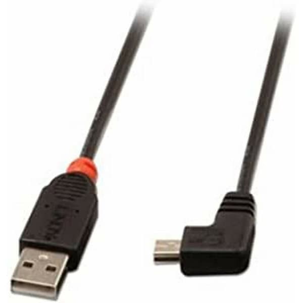 USB 2.0 A till Mini USB B Kabel LINDY 31972 2 m Svart | CDON