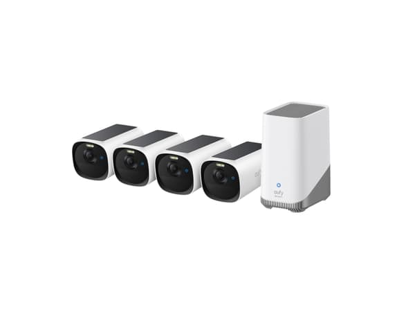 Eufy eufyCam E40 4-Cam Kit + HomeBase S380, IP-säkerhetskamera, Inomhus ...