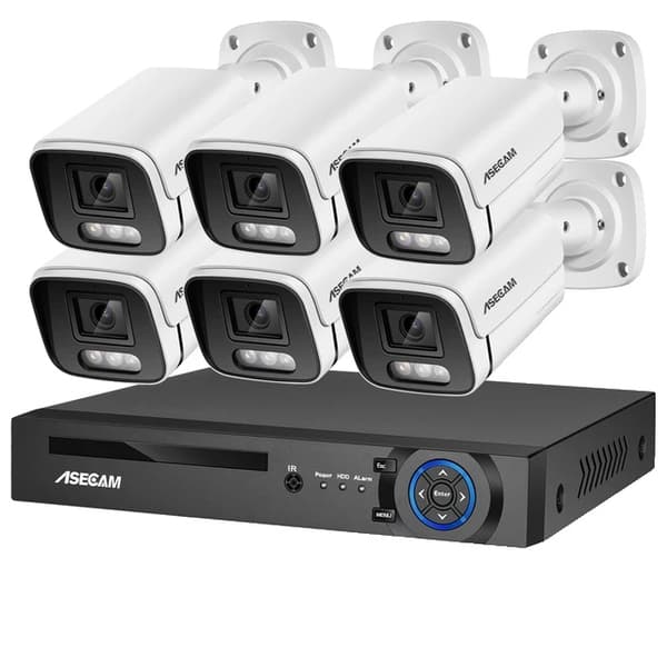 Säkerhetskamerasystem, 4K-upplösning, AI-färgnattsyn, , None, 8CH NVR ...