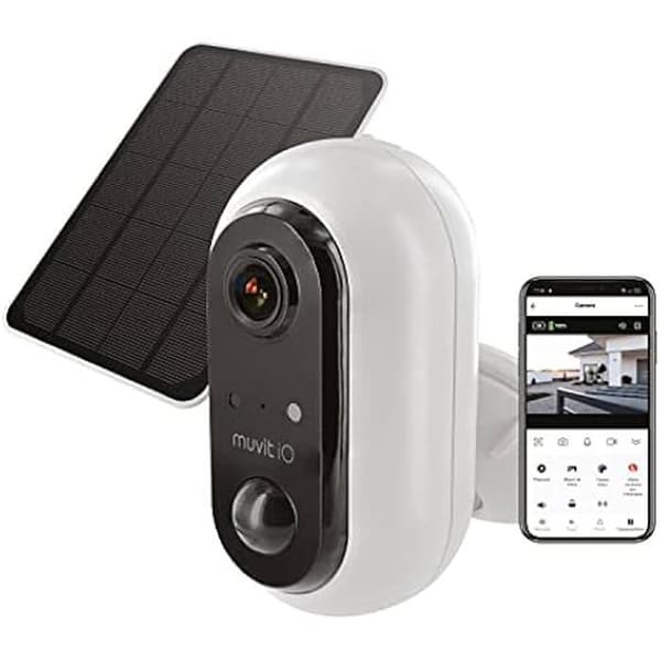 Kamera - MUVIT - iO - WiFi Full HD 1080P - Rörelsedetektor - Solenergi ...