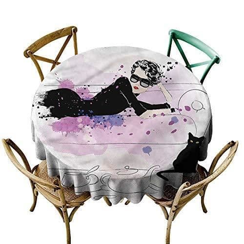 Duk - JUNG - Rund - Rutar - Gul - 178cm diameter | CDON