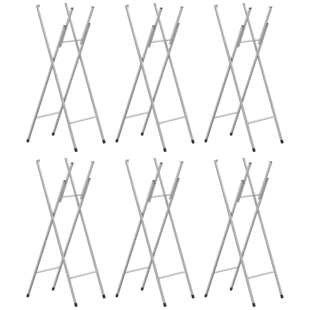 vidaXL foldbare ben til barbord 45x53x108 cm 6 stk. galvaniseret stål ...