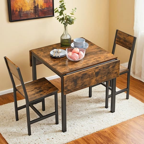 Spisebord, foldbart køkkenbord til 2-4 personer, til små rum, 120 x 78 ...