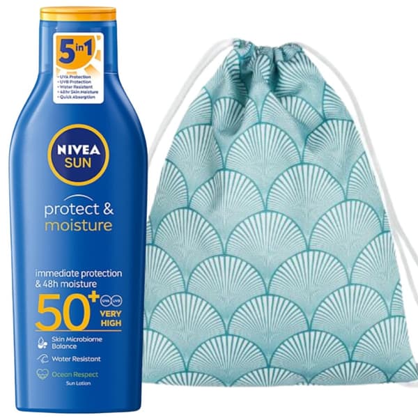 Nivea Protect & Moisture SPF50 Balm + Beach Backpack | CDON