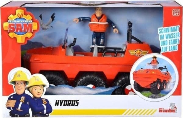 Hydrus with a Fireman Sam figurine | CDON