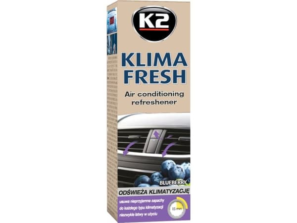 K2 K2 Klima Fresh bezinwazyjny środek do czyszczenia klimatyzacji Blueberry 150ml uniwersalny | CDON