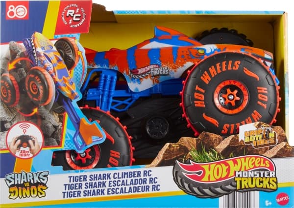 Hot Wheels Monster Trucks Tiger Shark Climber RC-Fahrzeug ...