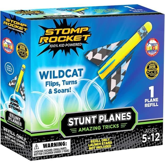 De ursprungliga Stomp Rocket Stunt Planes Recharge Wildcat | CDON